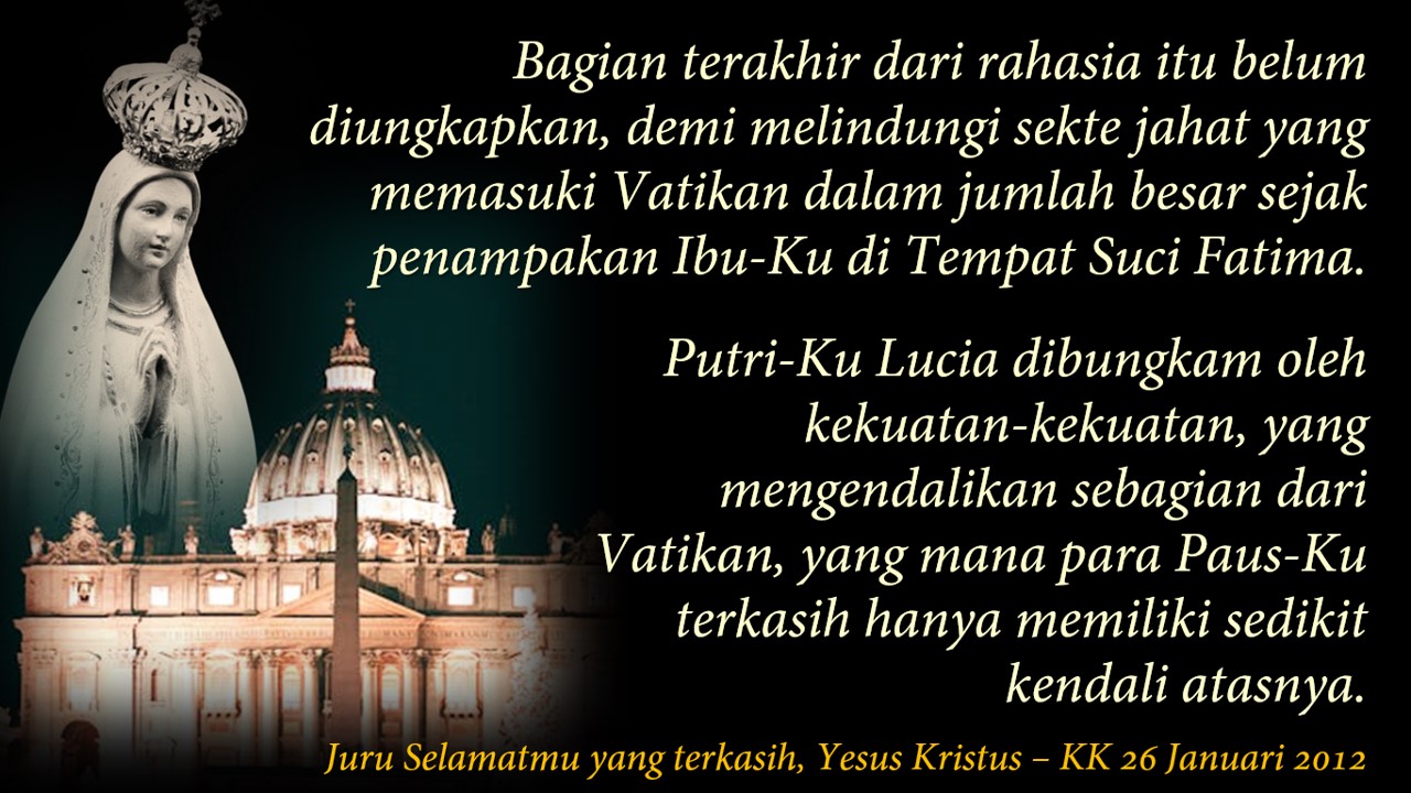 Rahasia terakhir Fatima menyingkapkan Kebenaran tentang sekte jahat ...